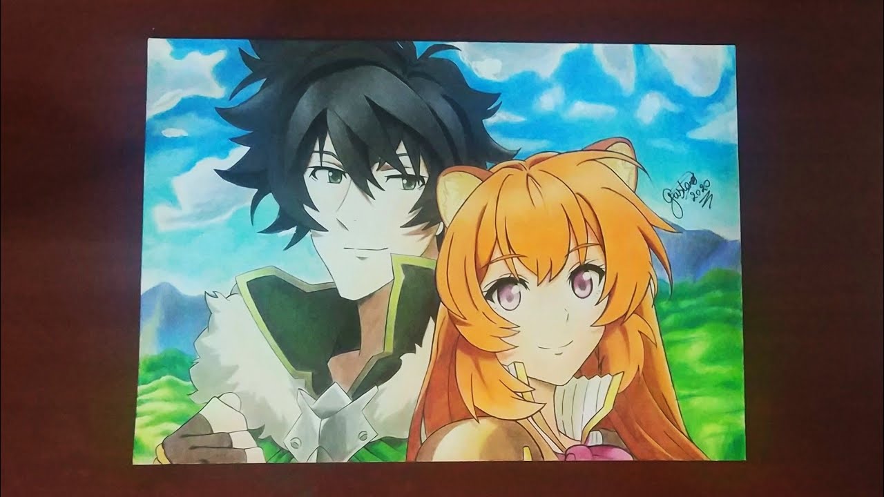 Speed Drawing NAOFUMI E RAFTHALIA - THE RISING OF THE SHIELD HERO - YouTube