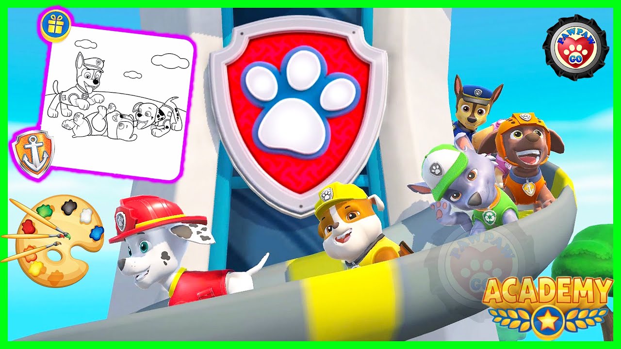 Paw Patrol Academy - New Update Pup Gift & Draw Colors and Learning ...