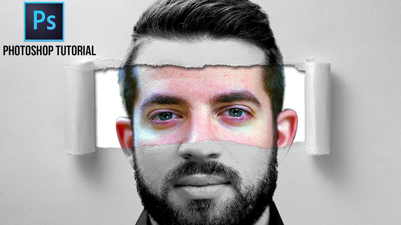 How To Create Easily a Ripped and Torn Paper Effect. ( Adobe Photoshop ...