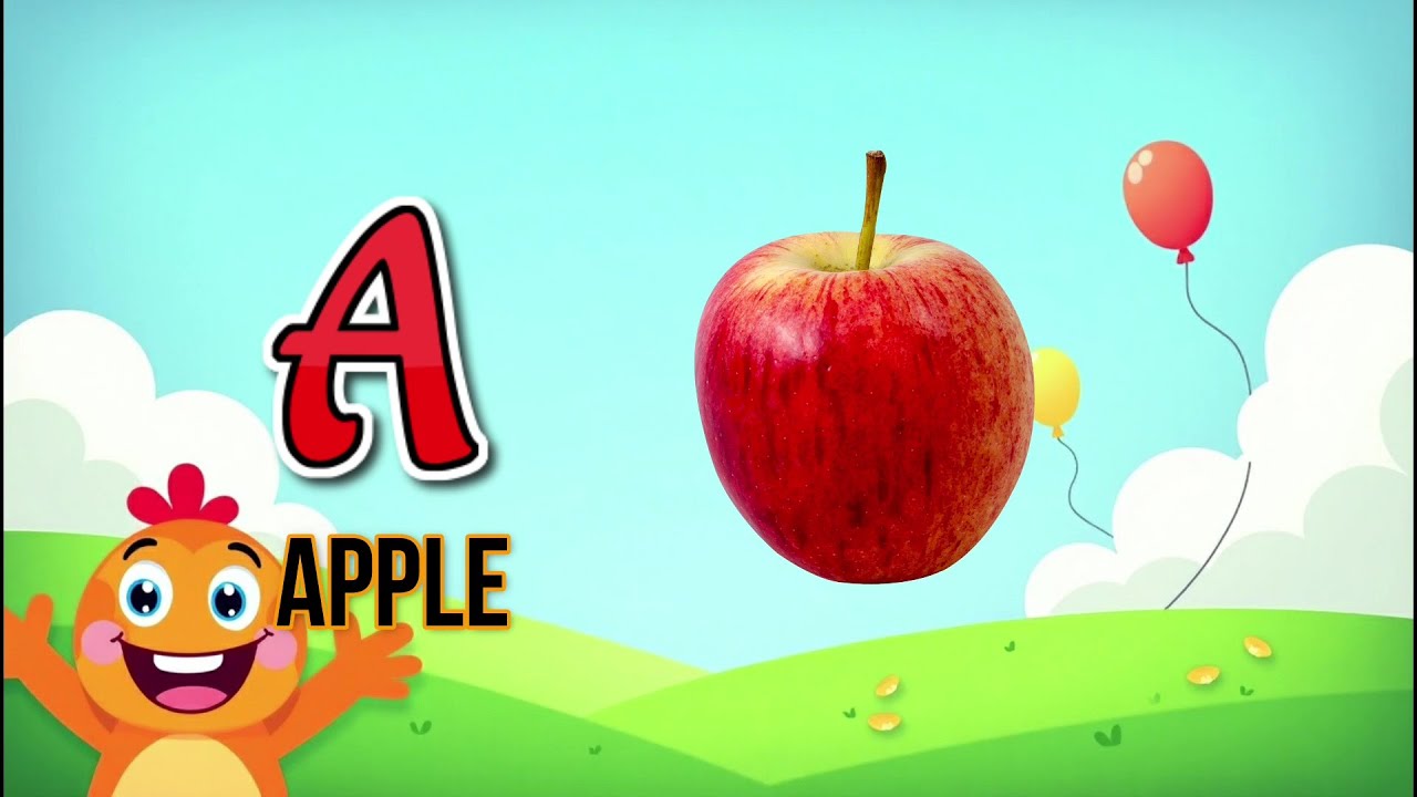 ABC Song for Kids | A for Apple & Fun Alphabet Song with Cute ...