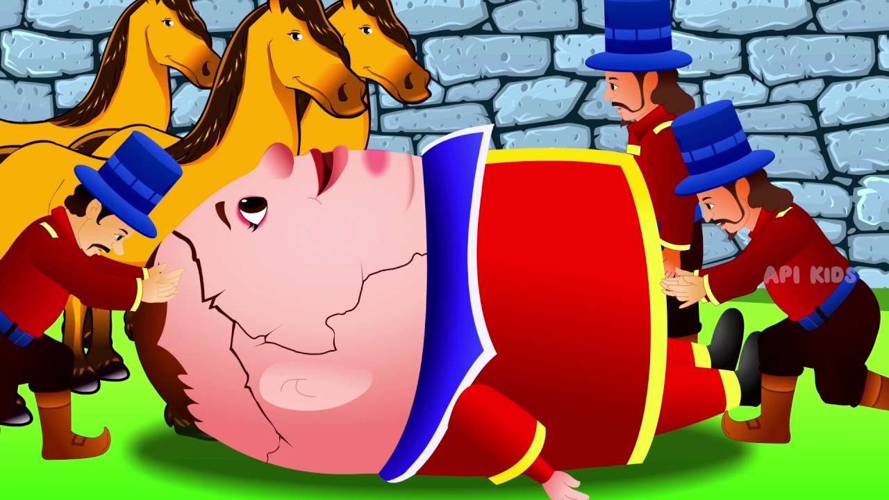 Humpty Dumpty Nursery Rhyme Animation Video | English Nursery Rhymes ...