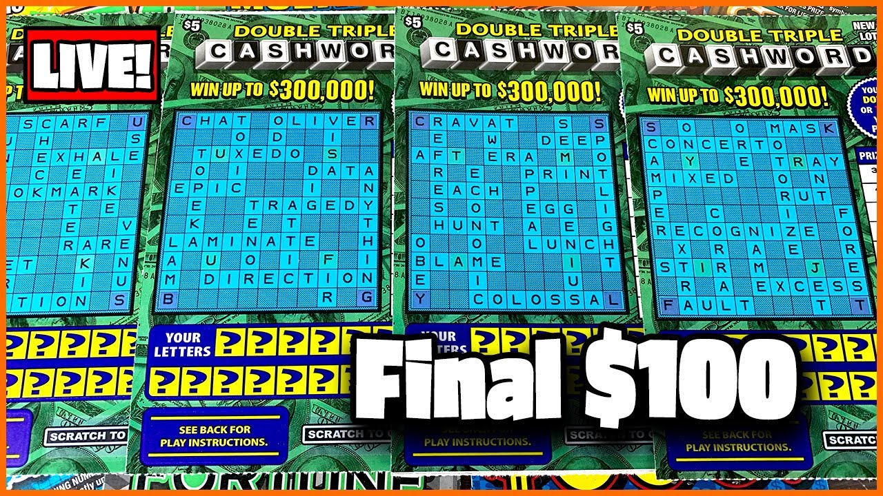 PART 3! $100 Double Triple Cashword! New York Lottery Cashwords - YouTube