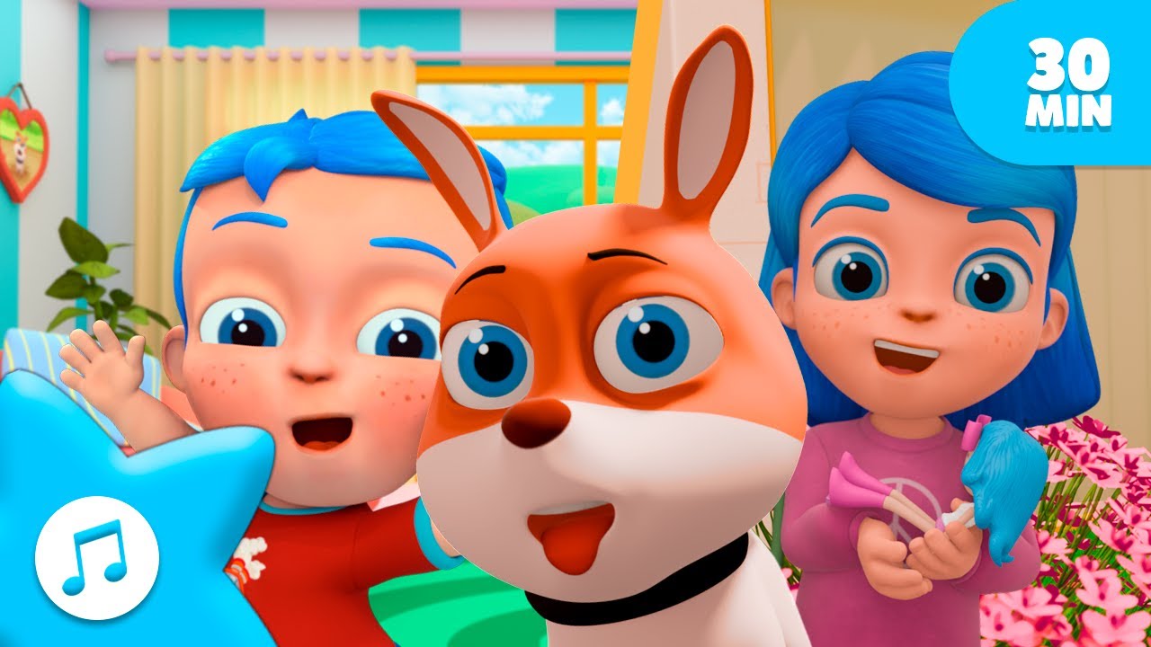 Mí perro juguetón y Más Canciones de La Familia Blu 💙 MIX 🌈 PARA NIÑOS ...