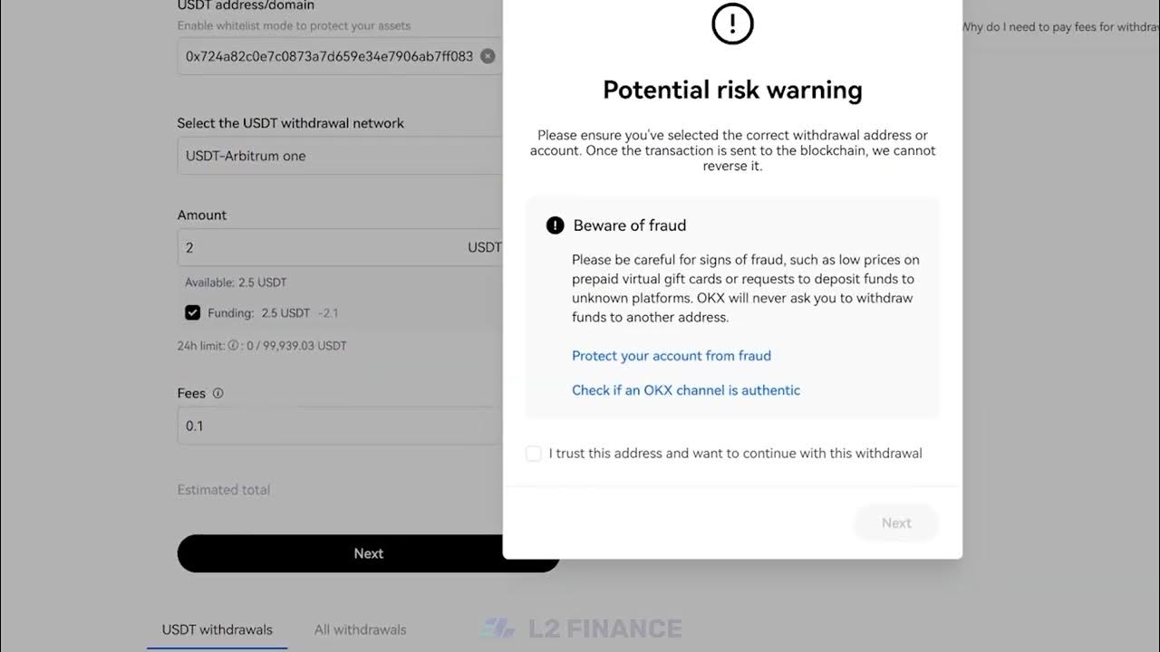 L2 Finance $USDT $ETH & $ARB using Arbitrum Chain from OKX - YouTube