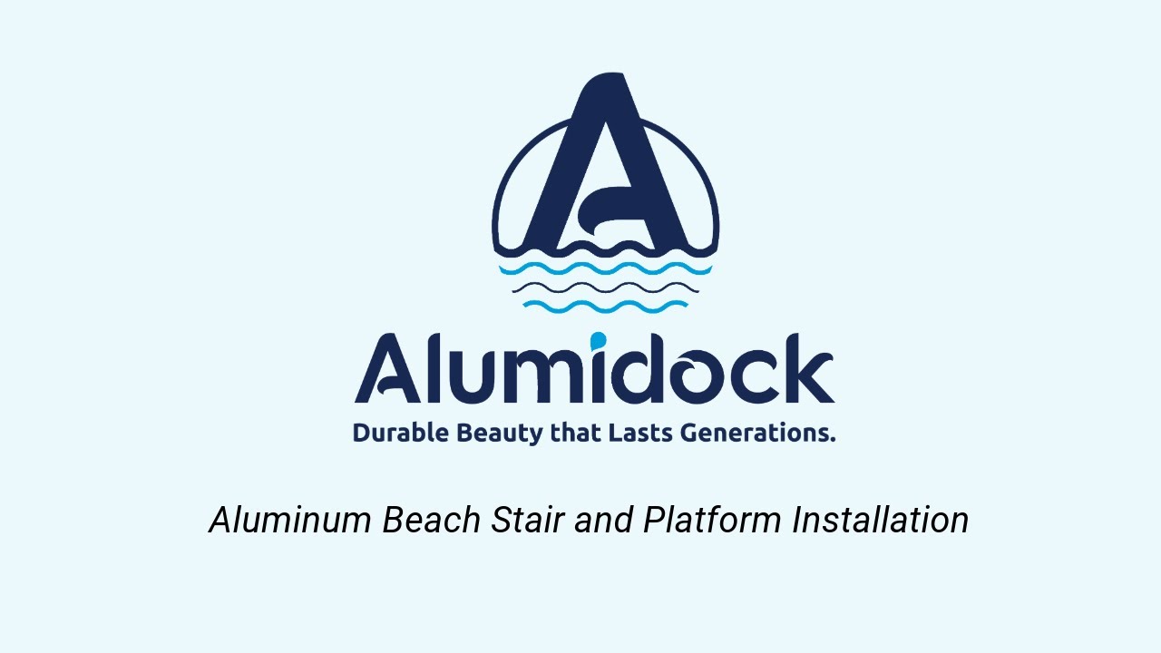 Aluminum Beach Stair and Platform Installation - YouTube