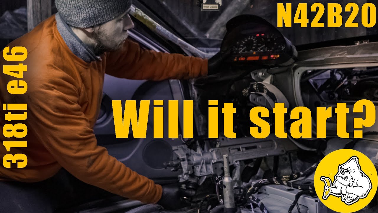 First engine start after the SWAP - BMW e46 318ti N42B20 - YouTube