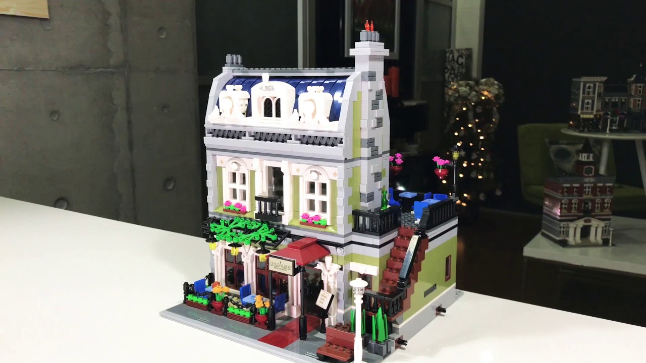 LEGO Creator Parisian Restaurant ESPAÑOL Review! 10243 - YouTube