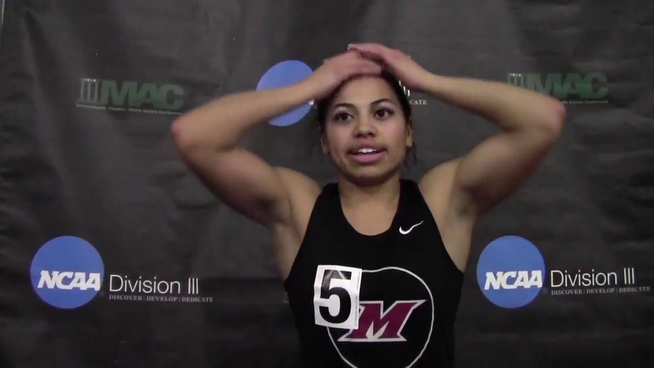 Shannon Roberts 200-meter Dash Gold Medal Interview at MAC Indoor ...