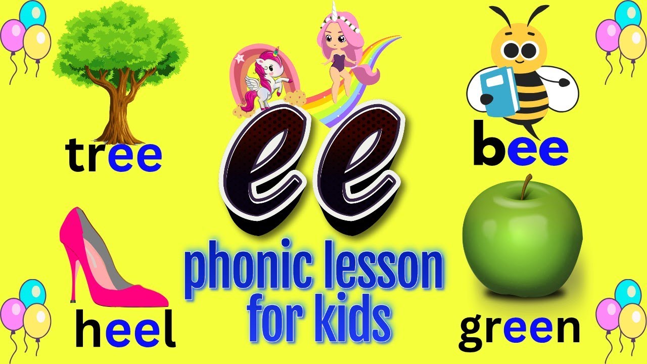 Learn "ee" Sound Words | Fun Phonics Lesson for Kids. easy for kids# ...