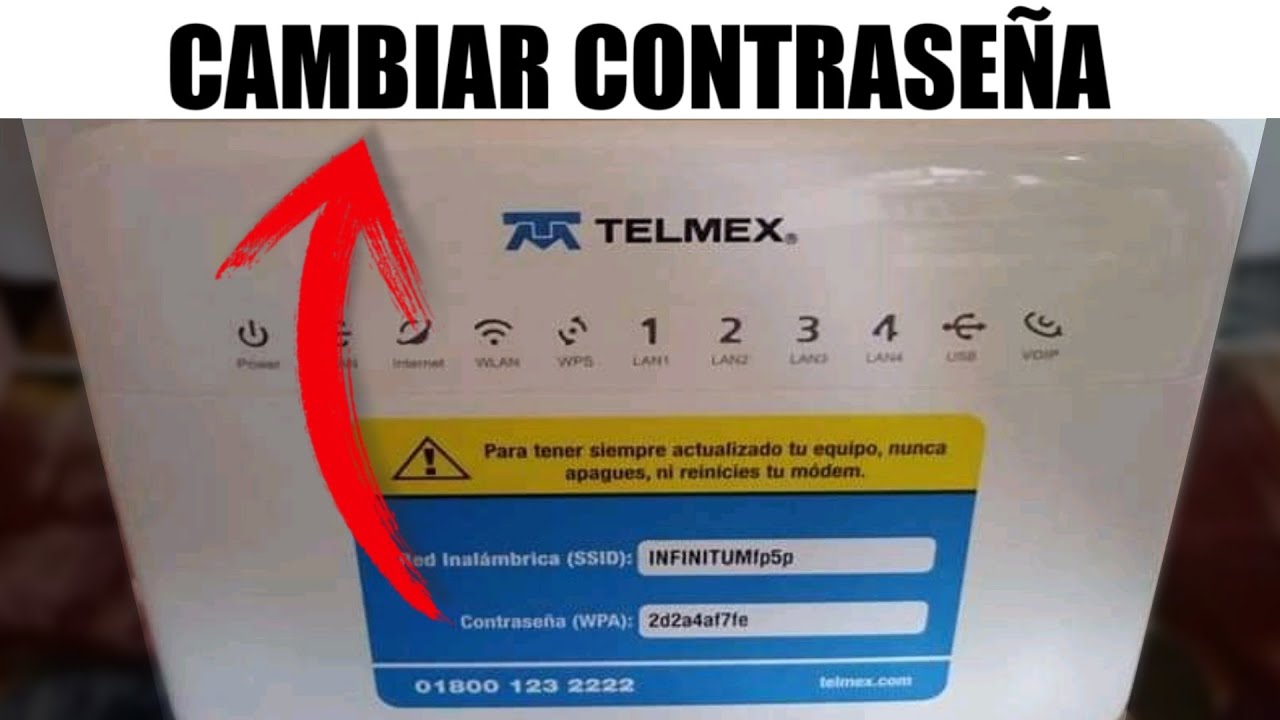 COMO CAMBIAR LA CONTRASEÑA DE MODEM INFINITUM | TELMEX 2025 - YouTube