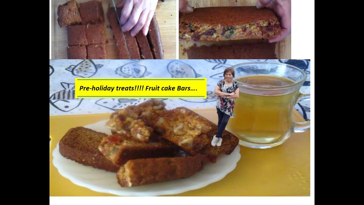 Fruit cake bars -pre-holiday treats ! Delish!!! Mama Wang's Homecooking ...