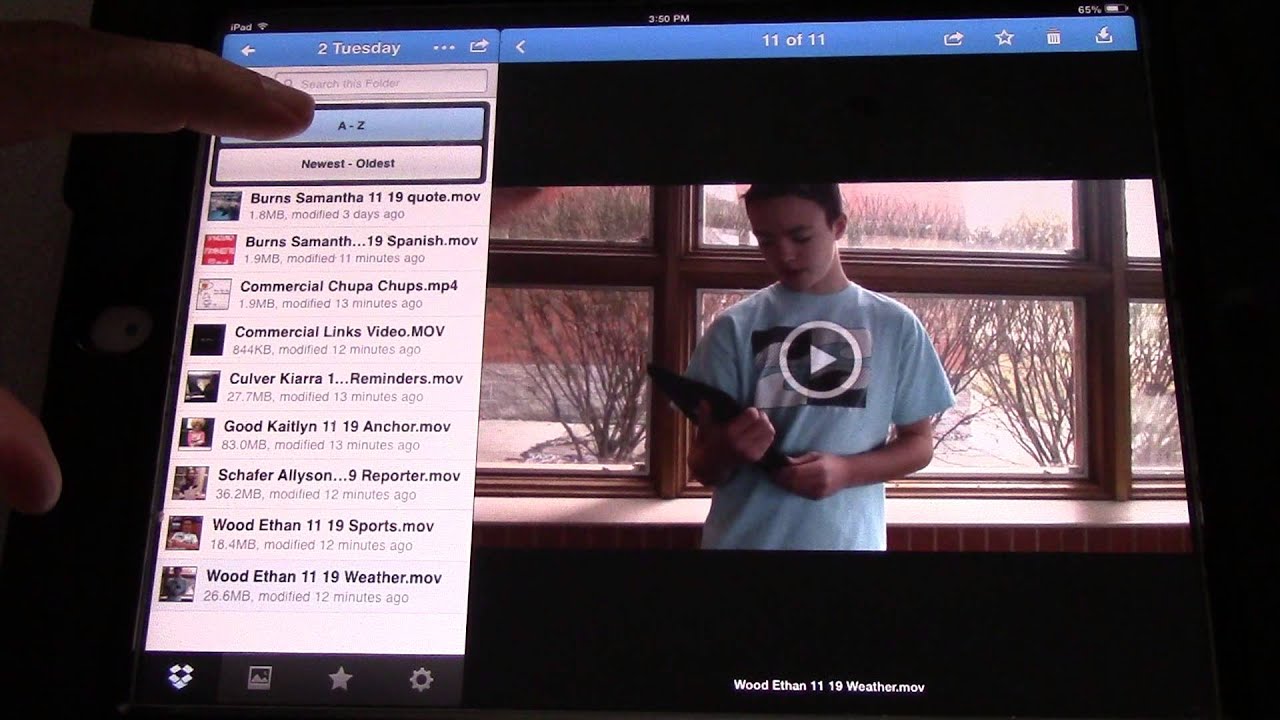 110 Using DropBox App to Save Files to Device or iPad - YouTube