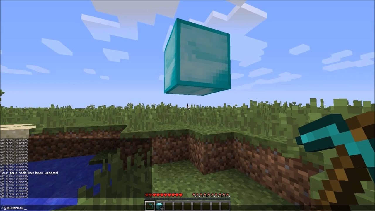 Minecraft Command Block - Auto Generating Diamonds - YouTube