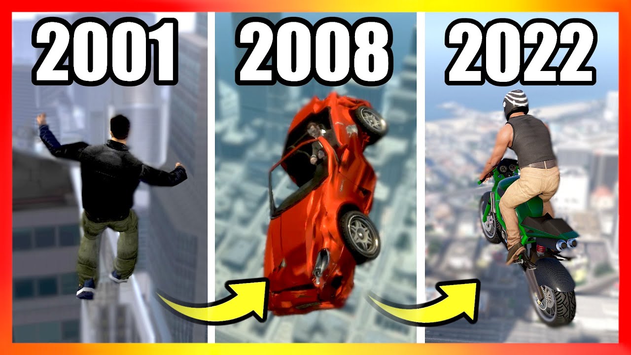 Evolution of FALL DAMAGE LOGIC in GTA Games (2001-2022) - YouTube