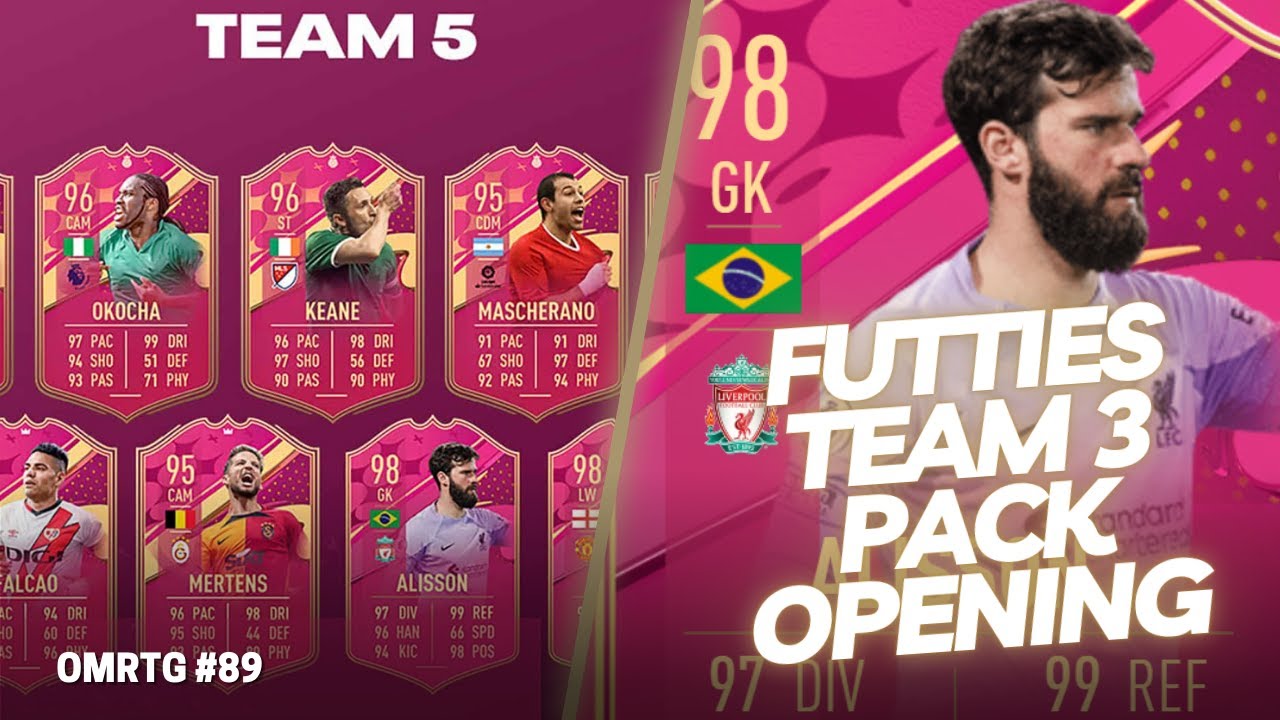 FUTTIES TEAM 3 85x10 PACK OPENING | OMRTG #89 - YouTube