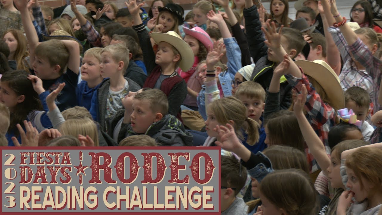 2023 Fiesta Days Rodeo Reading Challenge School Assembly - YouTube