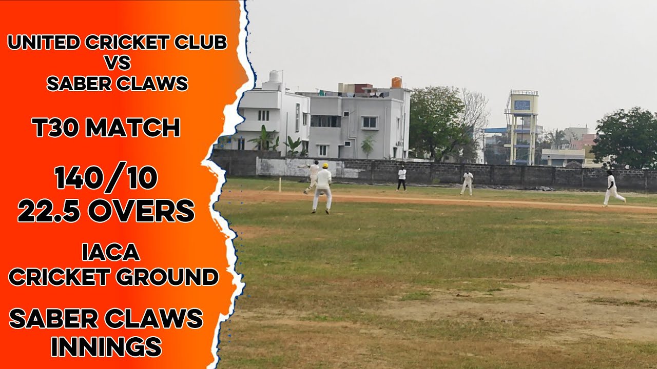 Saber Claws vs United Cricket Club | T30 Match | IACA Cricket Ground Saber Claws Innings - YouTube