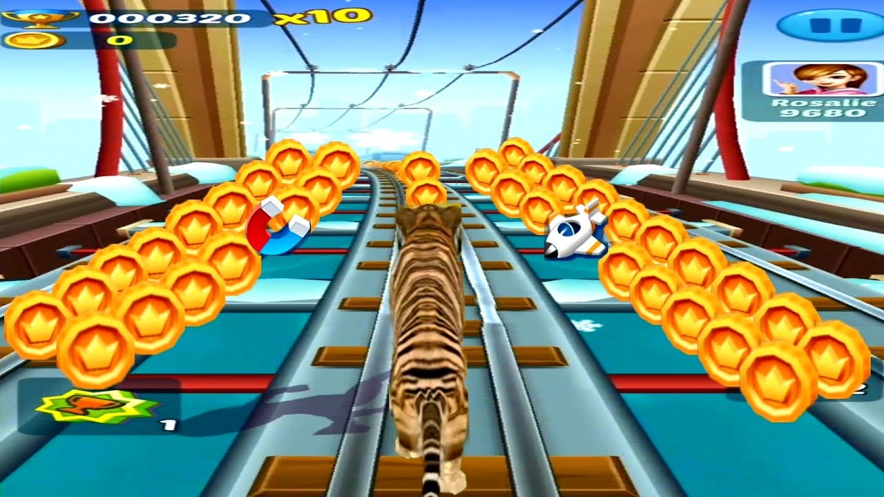 Tiger Run Game : Animals Running Game | Android/iOS Gameplay HD - YouTube