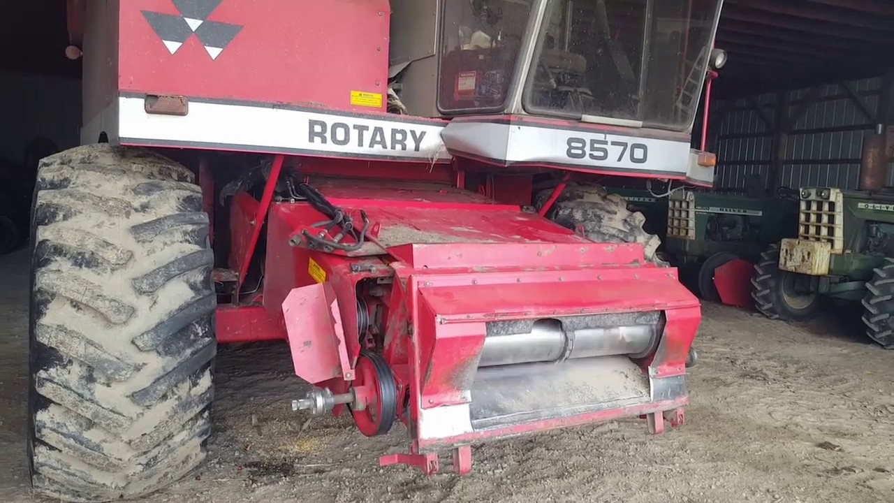 8570 Combine Feeder House Repair - YouTube