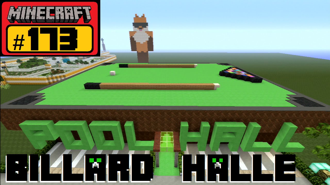 Minecraft Let's Build #173 - POOL HALL / Billard Halle - YouTube