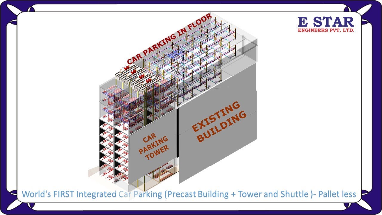World's FIRST Integrated Car Parking (Precast Building + Tower ...