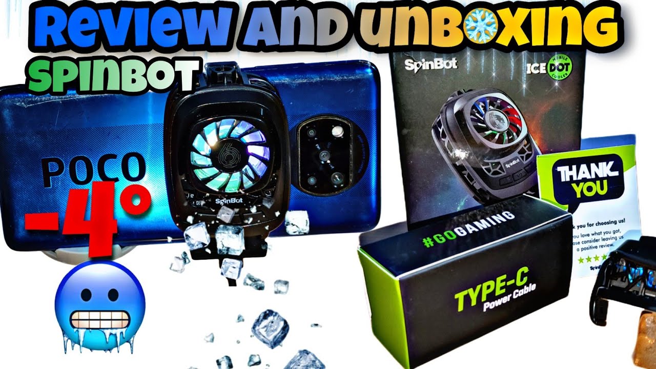 Best Mobile Gaming Gadget for BGMI,FREEFIRE,COD-Spinbot Mobile Cooler ...