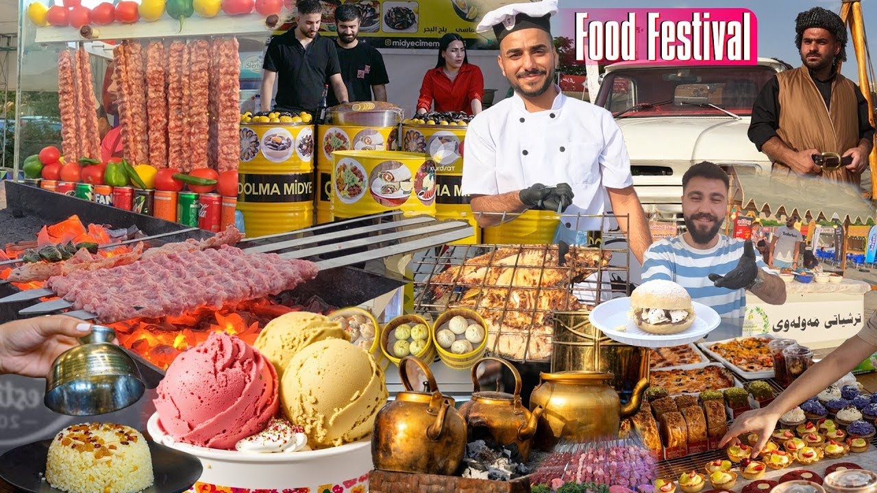 Eat Like a King for a Dollar! | Slemani Street Food Festival 2024 - YouTube