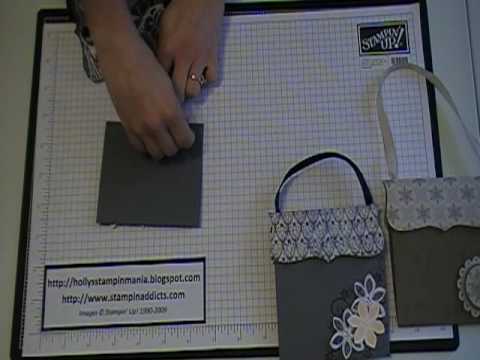 Stampin' Up! Tutorial~Top Note Handbag - YouTube