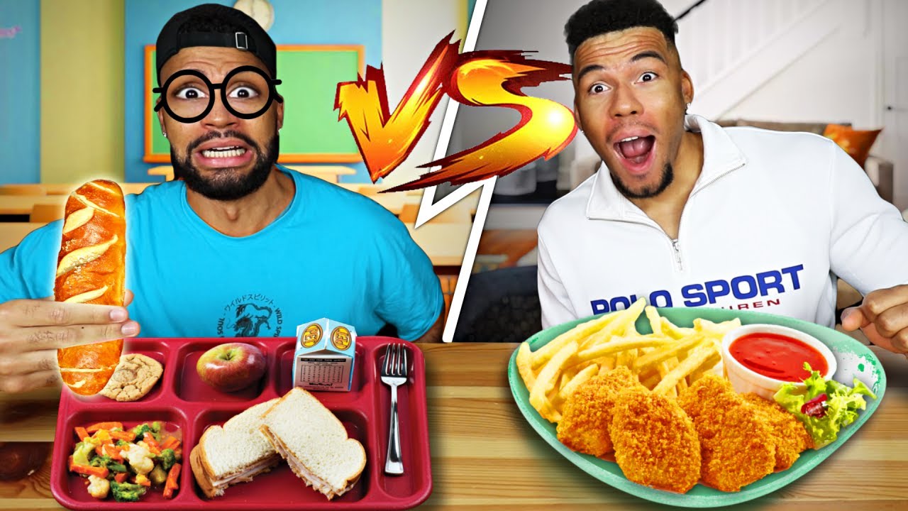 SCHUL VS ZUHAUSE ESSEN !!! - YouTube