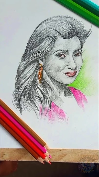 Shreya Ghoshal drawing short 🔥💖#shorts - YouTube