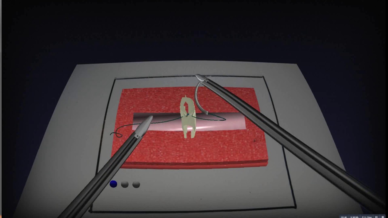 Virtual FLS Suturing Simulator - YouTube