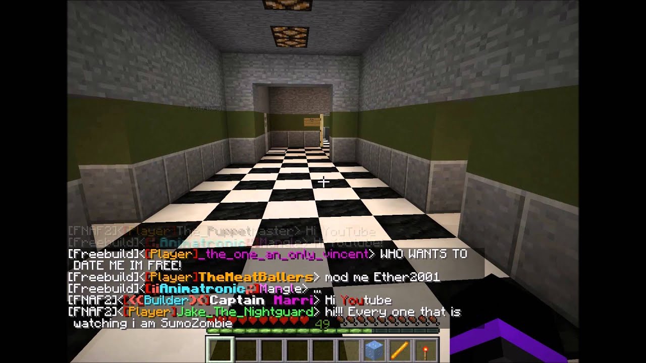 Five Nights At Freddys Minecraft Server - YouTube