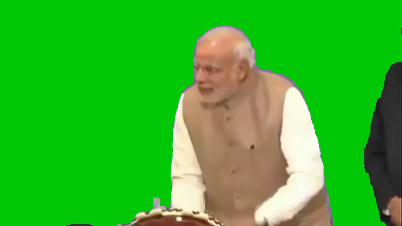 Narendra modi in green screen - YouTube