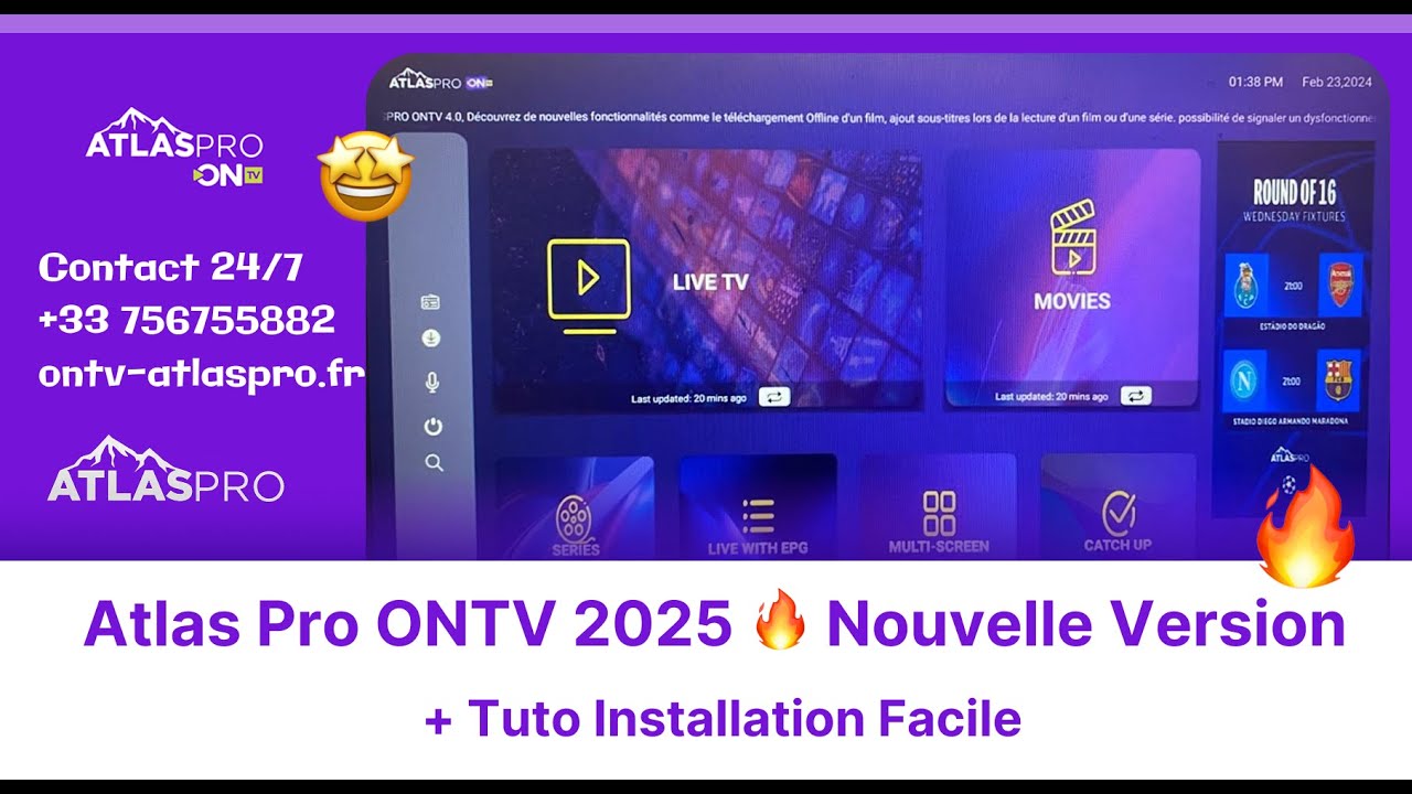 Atlas Pro ONTV 2025 🔥 Nouvelle Version + Tuto Installation Facile - YouTube
