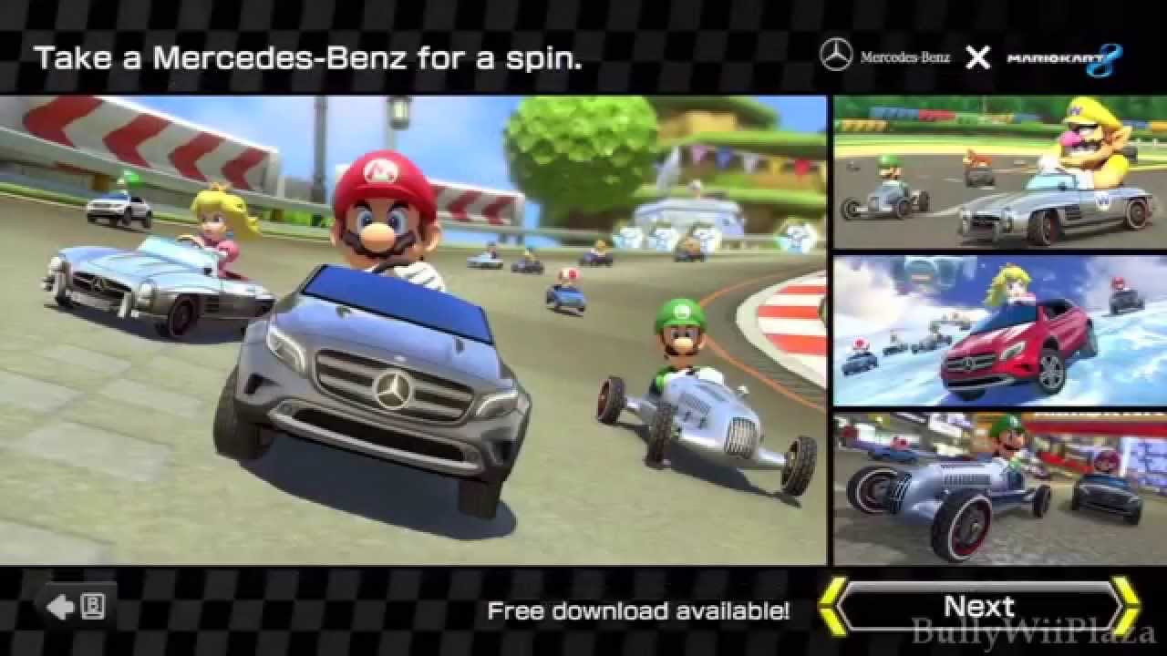 [Mario Kart 8] New Free Mercedes-Benz DLC - YouTube