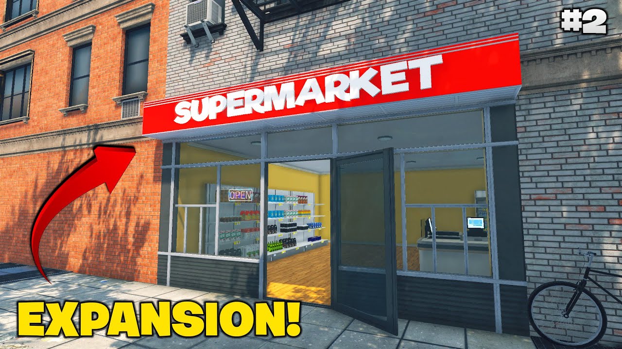 EXPANDING MY SHOP IN SUPERMARKET SIMULATOR #supermarketsimulator - YouTube