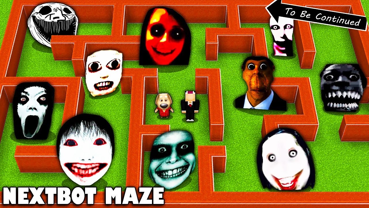 SURVIVAL IN BIG MAZE WITH 100 NEXTBOTS in Minecraft - Gameplay - Coffin ...