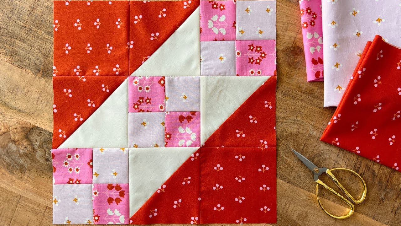 Let's Make a Super Sweet Rocky Road to California Quilt Block - YouTube