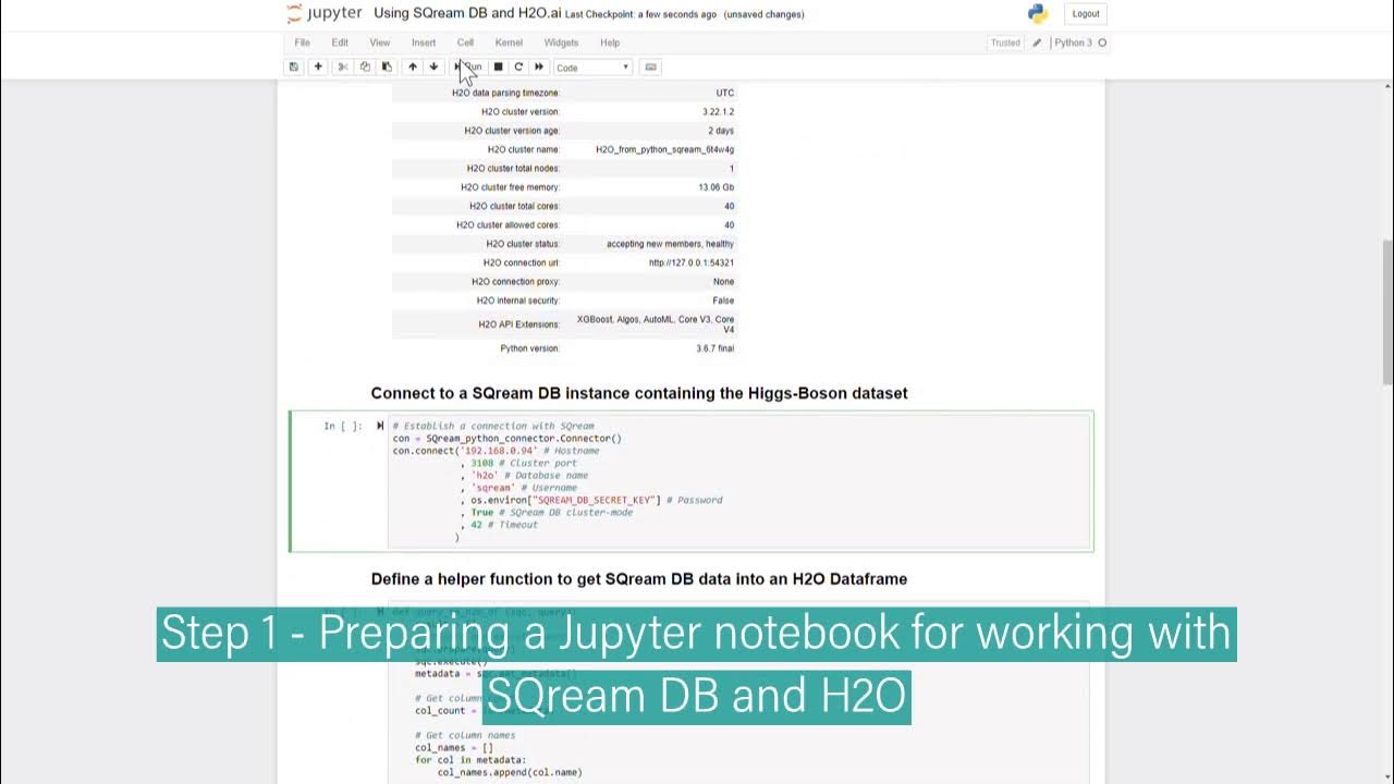 Using SQream DB with H2O - YouTube
