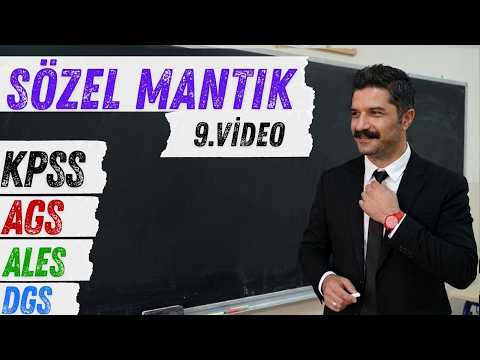 Sözel Mantık | 9.VİDEO | KPSS, AGS, ALES, DGS | RÜŞTÜ HOCA