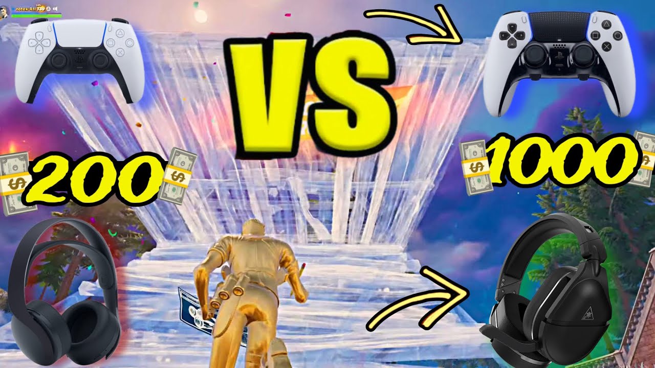 $700 setup vs $200 setup / FORTNITE 4k 120 fps on ps5 - YouTube