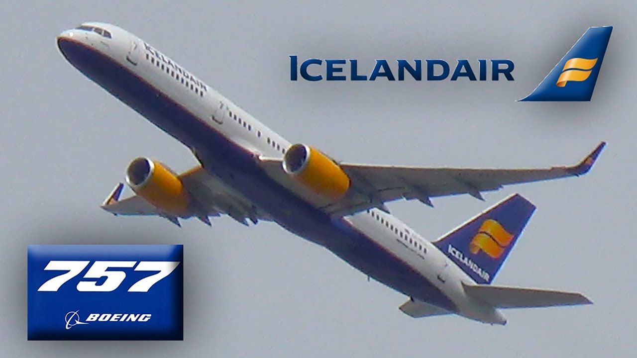 Icelandair Boeing 757-200 Takeoff at New York's John F. Kennedy Int'l ...