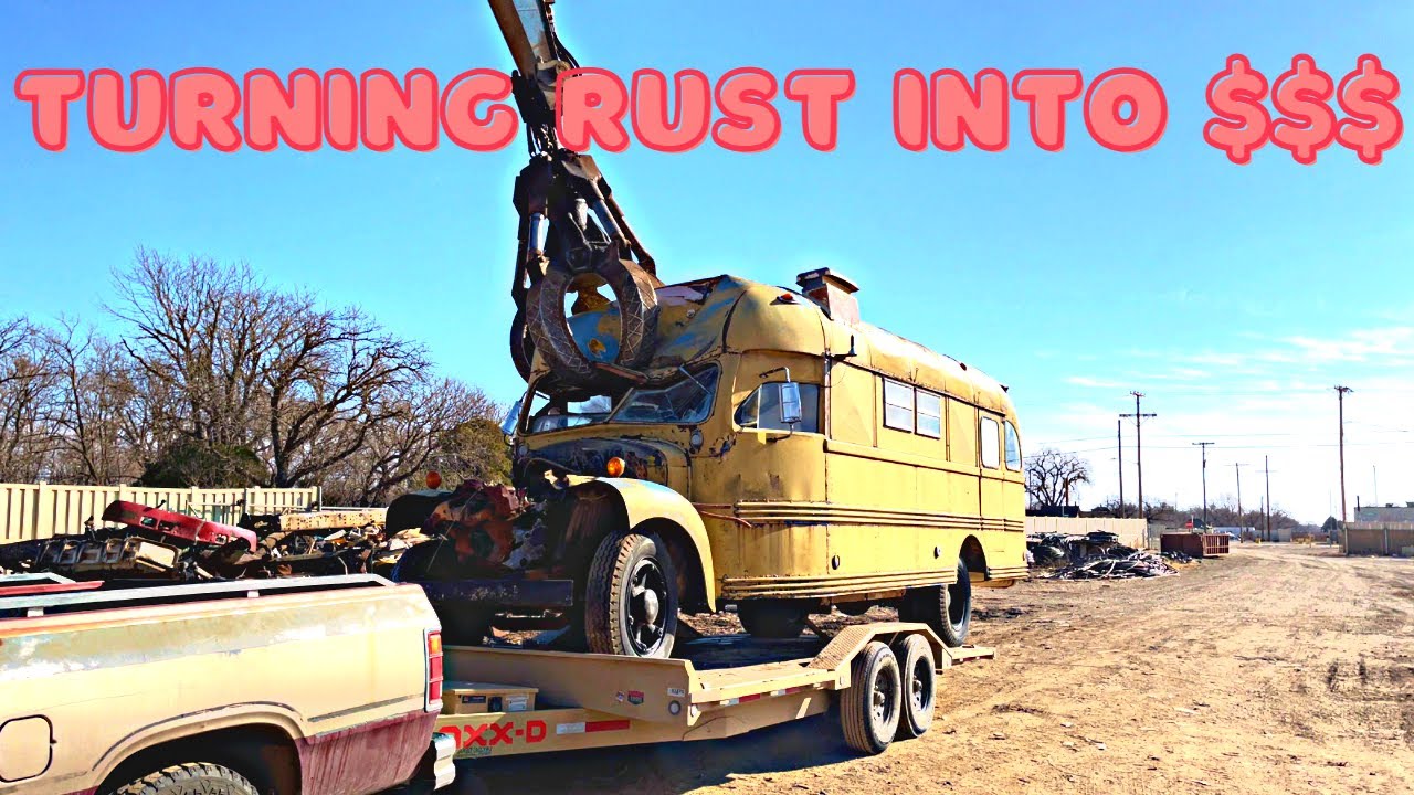 I CUT UP & SCRAPPED a 1946 International School Bus! I got $700 MORE ...