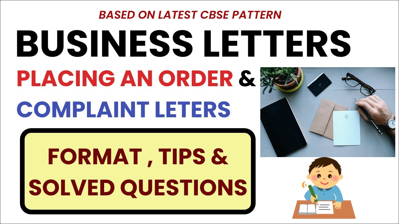 BUSINESS LETTER WRITING ( Placing an order & Complaint Letters ...