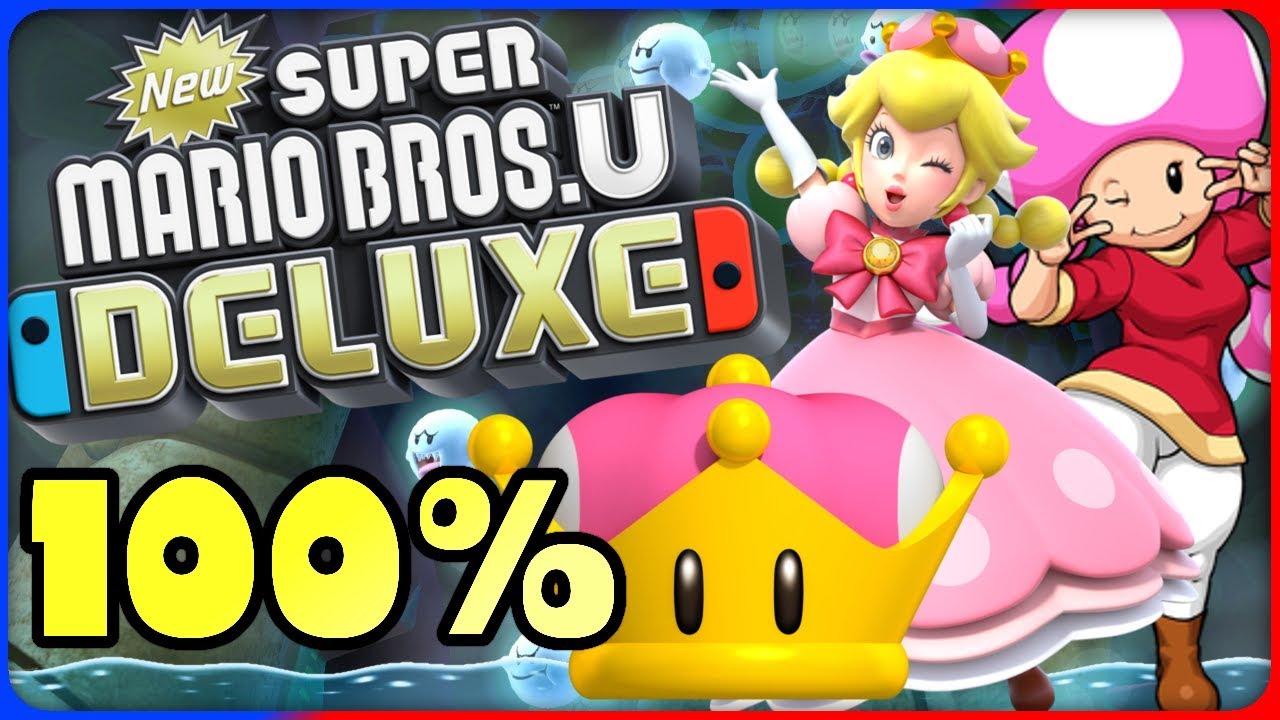 New Super Mario Bros. U Deluxe 🌰 5-5 Deepsea Ruins + Secret Exit 🌰 100% ...
