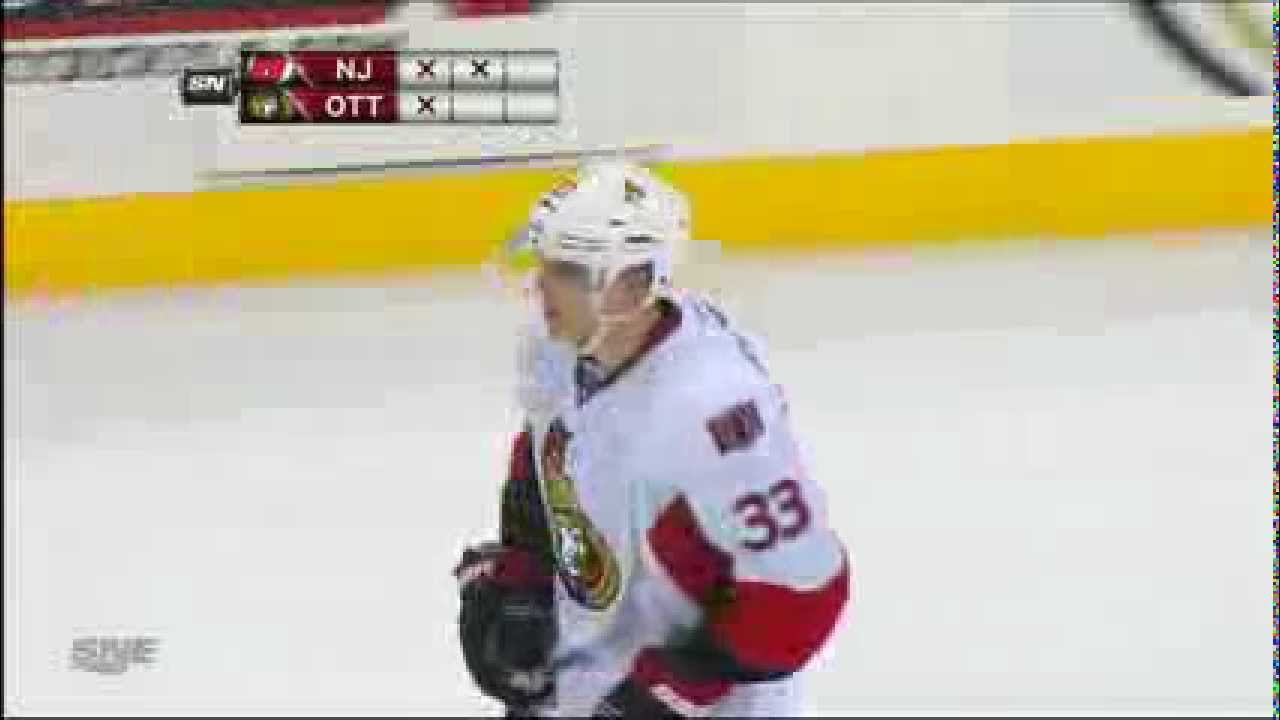 #33 Jakob Silfverberg Shootout Goal (Ottawa Senators vs New Jersey ...