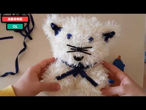 SAKALLI İP İLE ÖRGÜ KEDİ YAPIMI