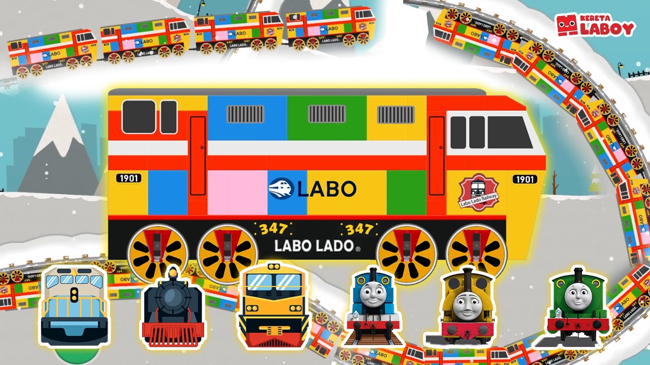 Building a Colorful Electric Railway Machine | Brick Train Build Game ...