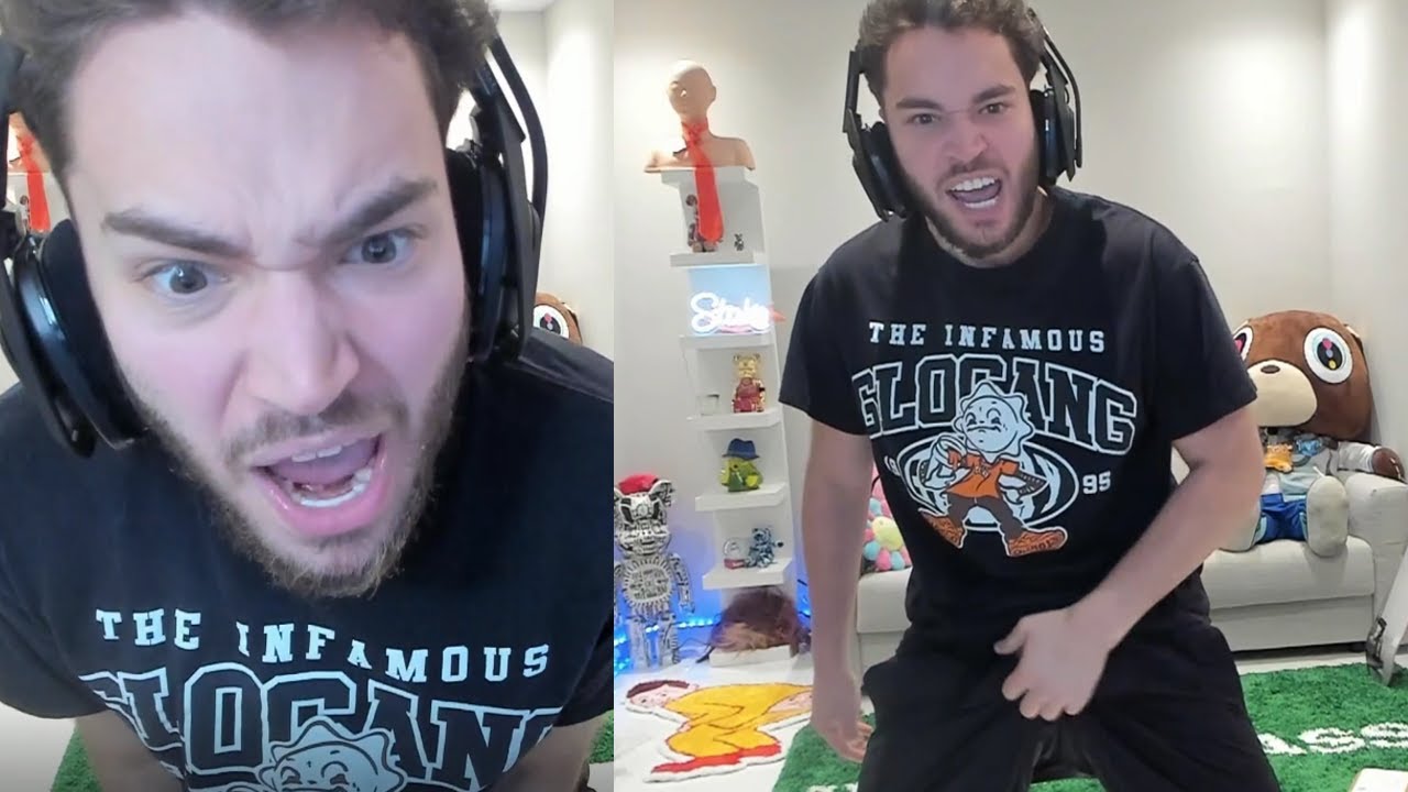 Adin Ross LOSES IT after seeing his ex again.. - YouTube