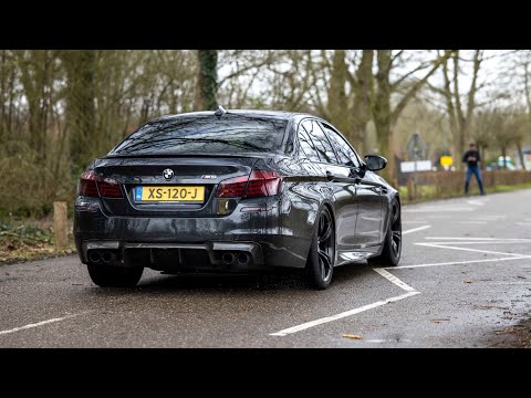 720HP BMW M5 F10 with Custom Exhaust - LOUD Accelerations & Burnout !